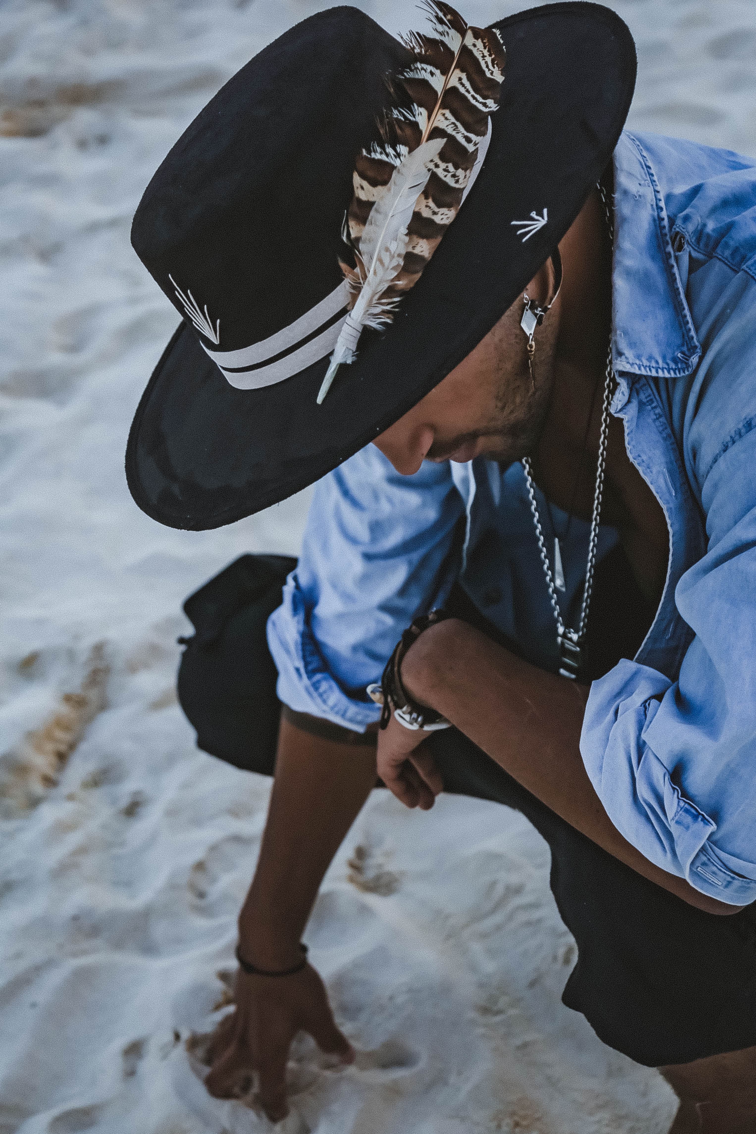 Suede round shape – LA MACARENA hats
