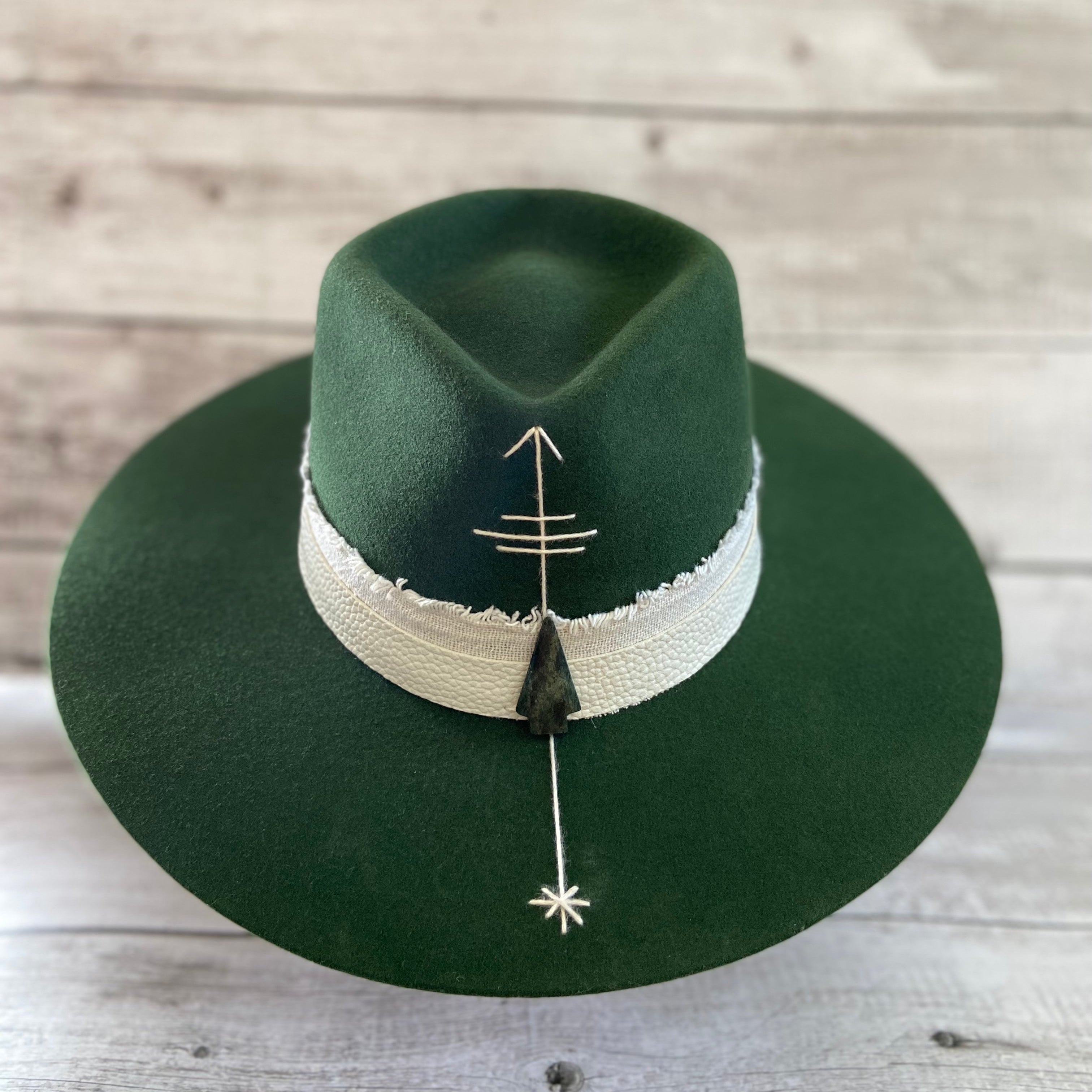 Rising Energy - Handcrafted Green Wool Fedora | LA MACARENA – LA ...